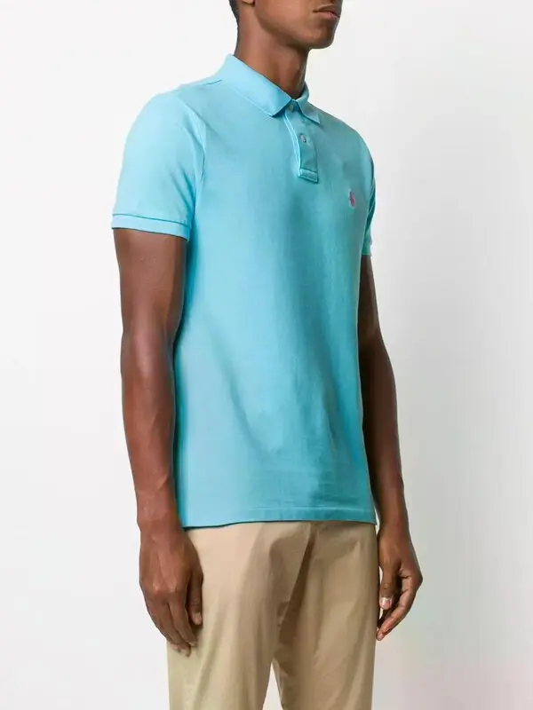 Polo Ralph Lauren Embroidered Logo Polo Shirt - Blue