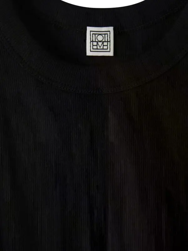 TOTEME Espera Ribbed Vest - Black