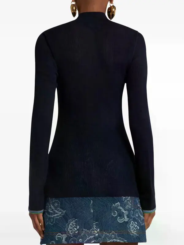 Etro Ribbed Crew Neck Sweater