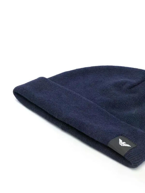 Emporio Armani Logo Patch Beanie