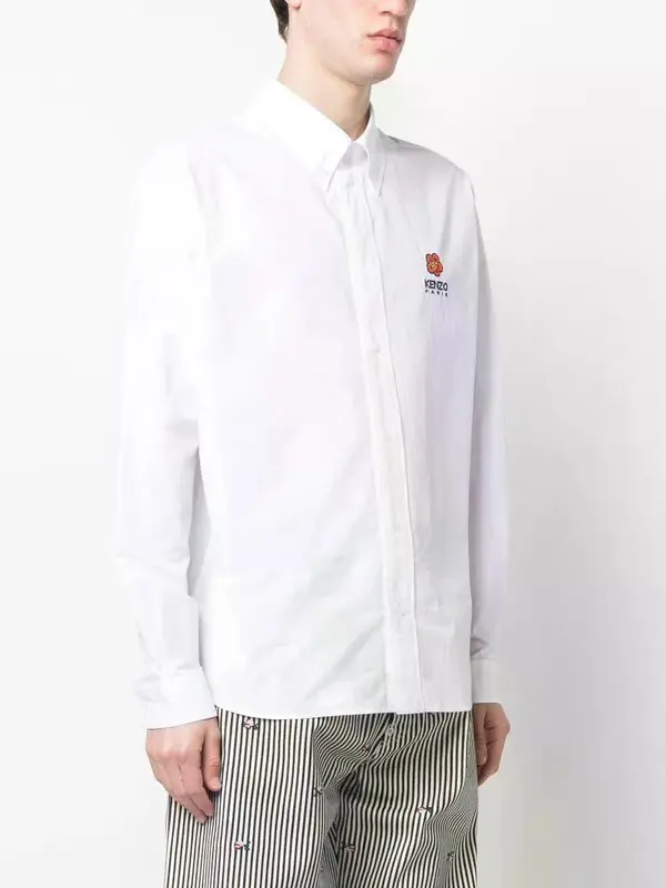 Kenzo Boke Flower-embroidered Button-down Shirt