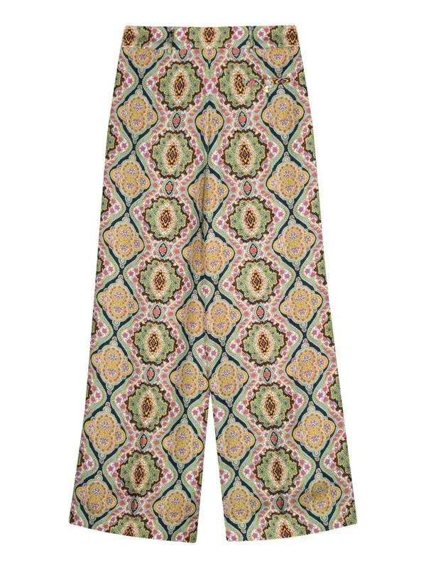 Etro Floral Wide-leg Trousers