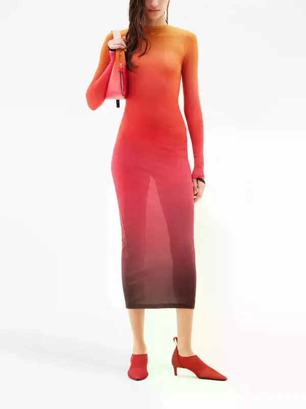COURREGES Sunset Gradient-effect Dress