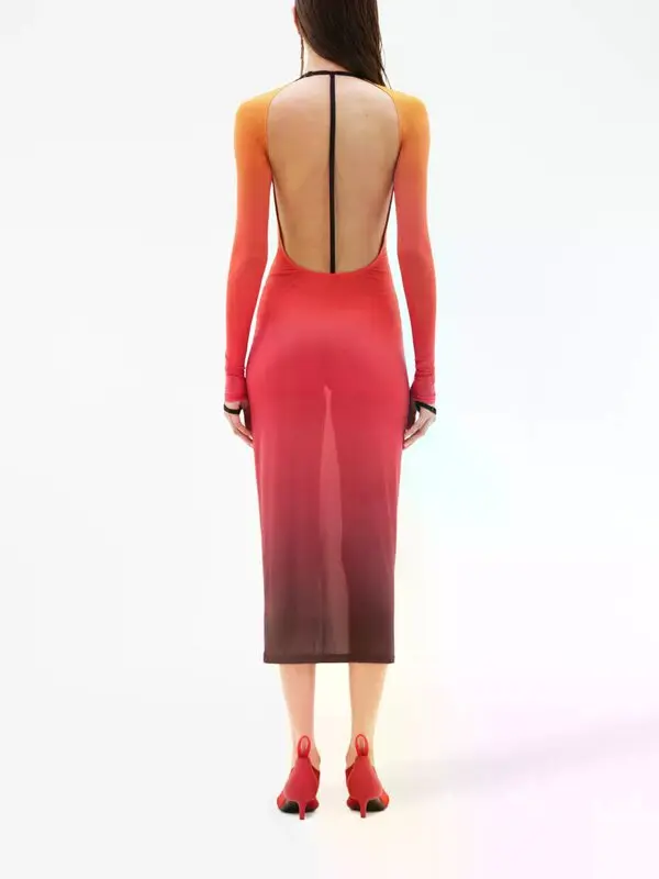 COURREGES Sunset Gradient-effect Dress
