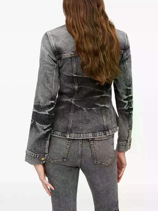 GANNI Whiskering-effect Denim Jacket