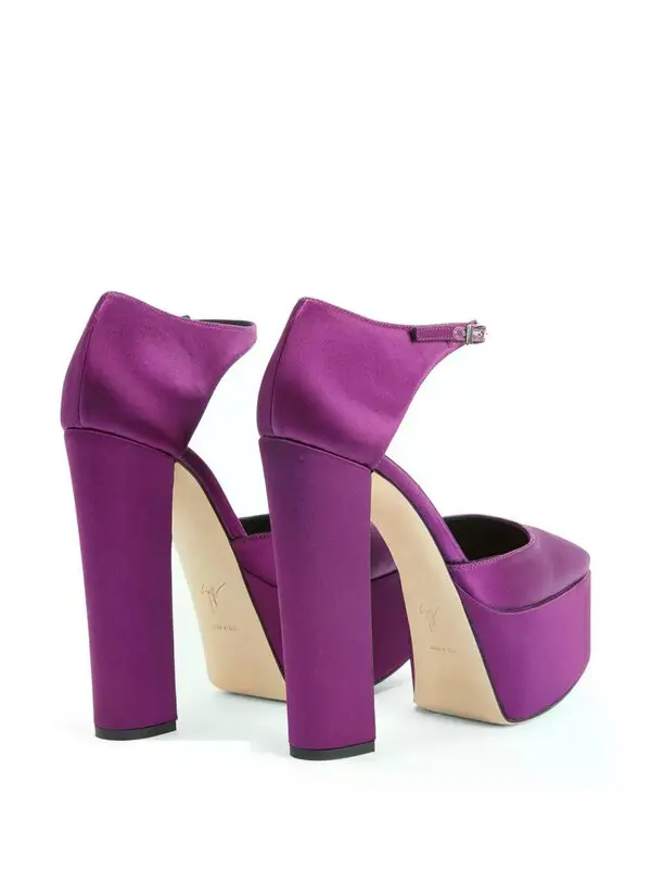 GIUSEPPE ZANOTTI 150mm Bebe Platform Pumps - Purple