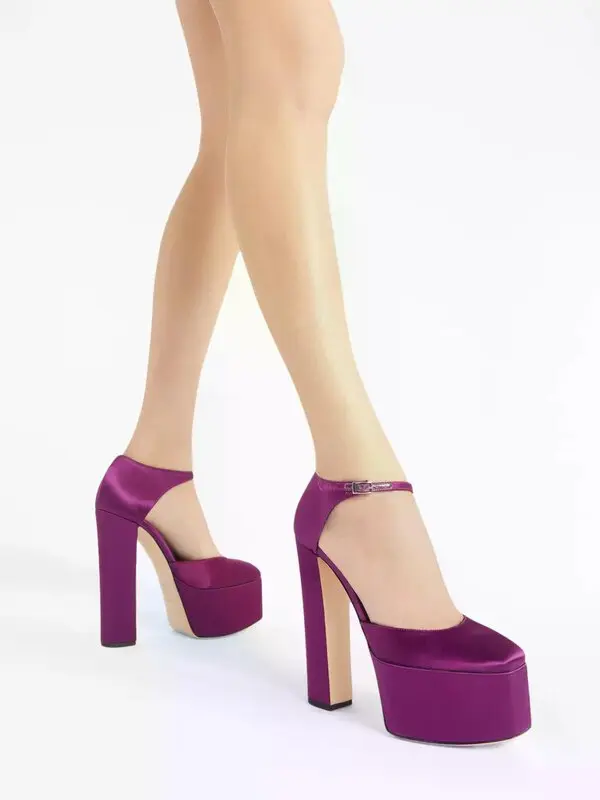 GIUSEPPE ZANOTTI 150mm Bebe Platform Pumps - Purple
