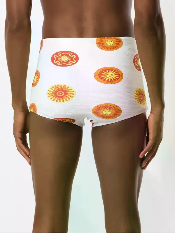 AMIR SLAMA Sol Print Swimming Trunks