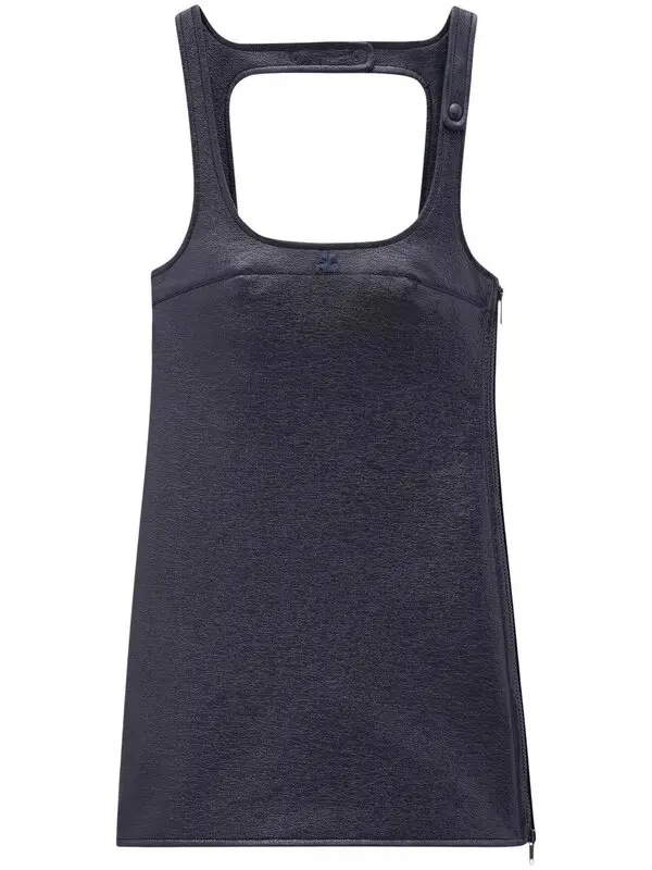 COURREGES Re-edition Vinyl Mini Dress - Blue