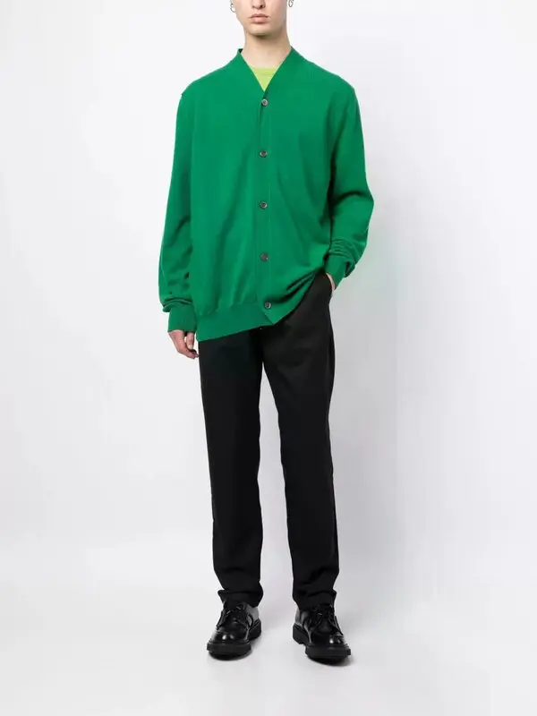 Comme Des Garçons V-neck Wool Cardigan