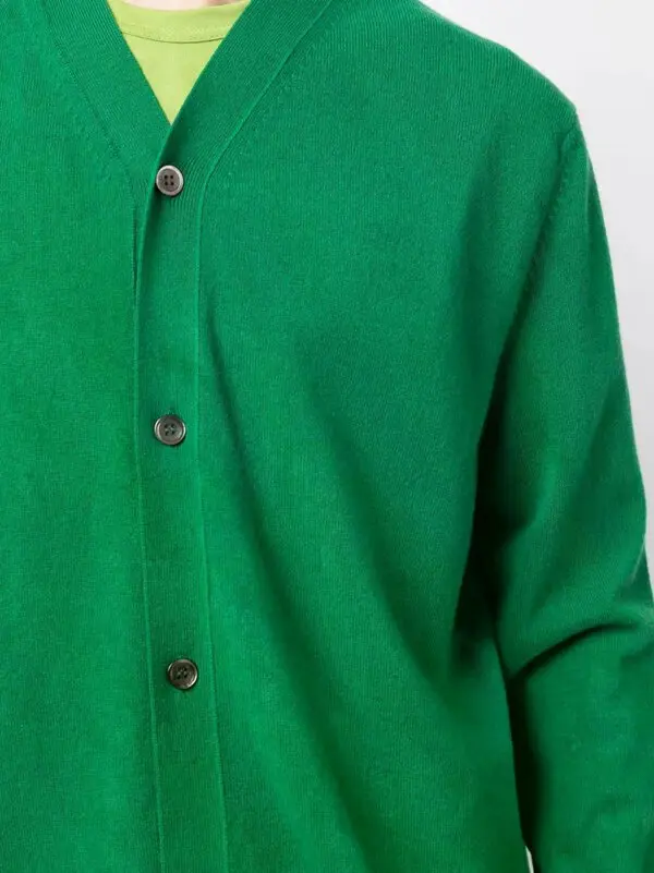Comme Des Garçons V-neck Wool Cardigan