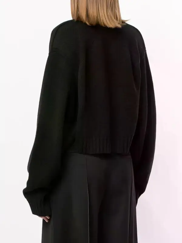 Proenza Schouler Upcycled Cashmere Cardigan - Black