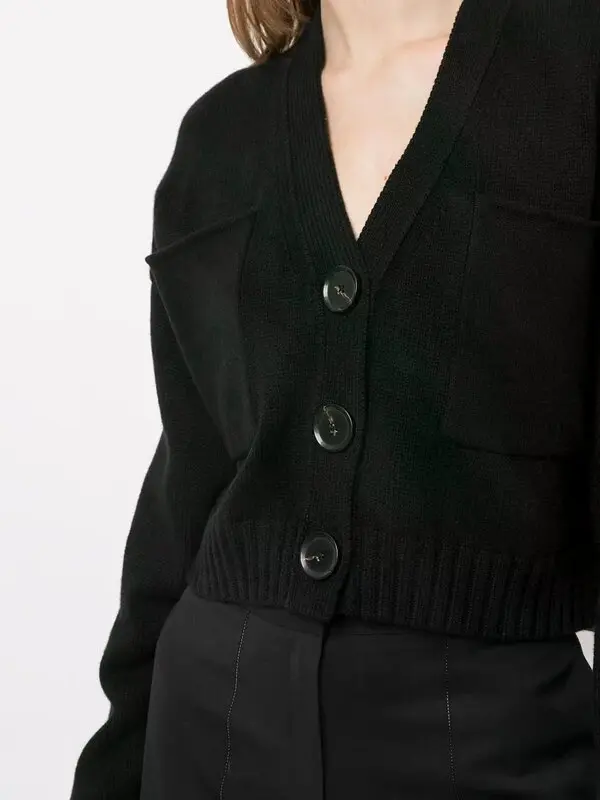 Proenza Schouler Upcycled Cashmere Cardigan - Black