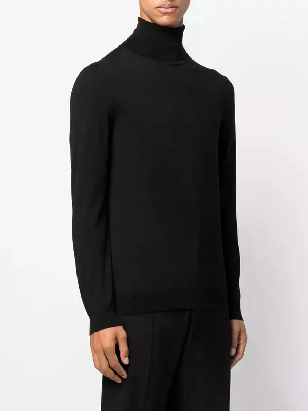 ZANONE Roll Neck Jumper - Black