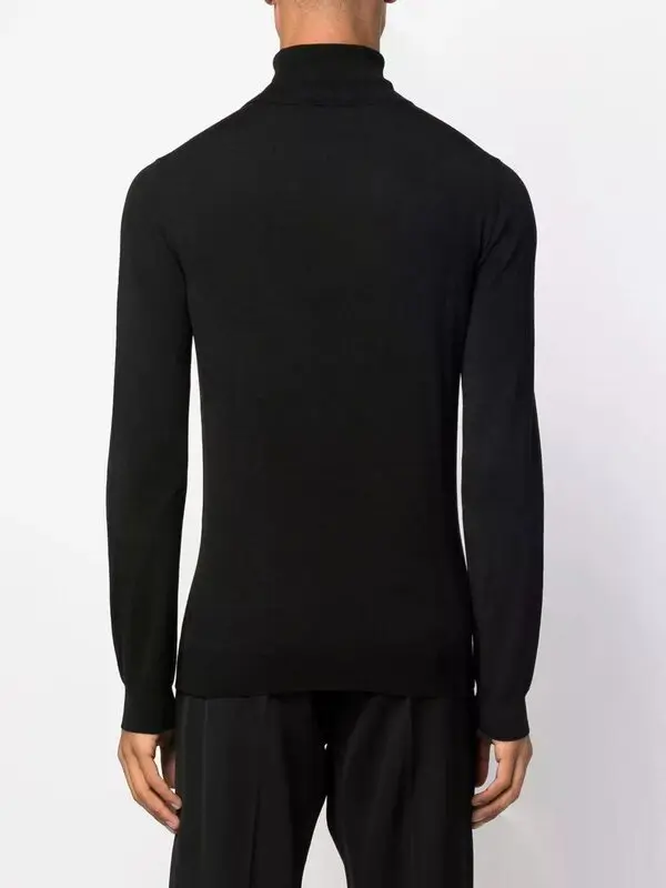 ZANONE Roll Neck Jumper - Black