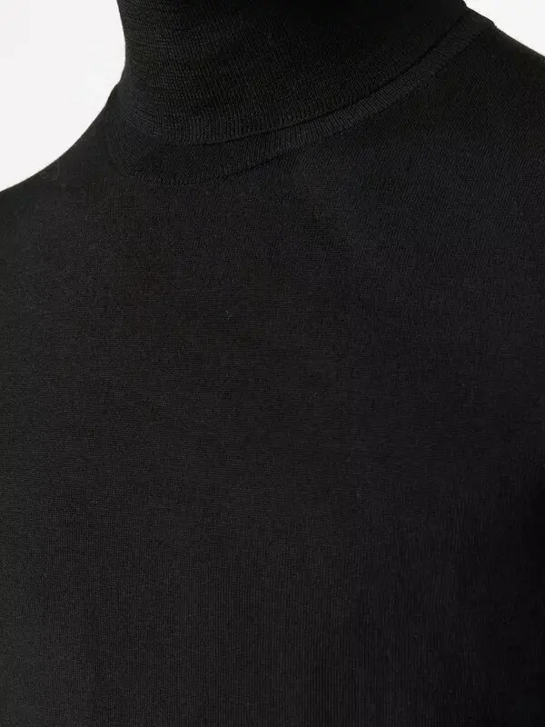 ZANONE Roll Neck Jumper - Black