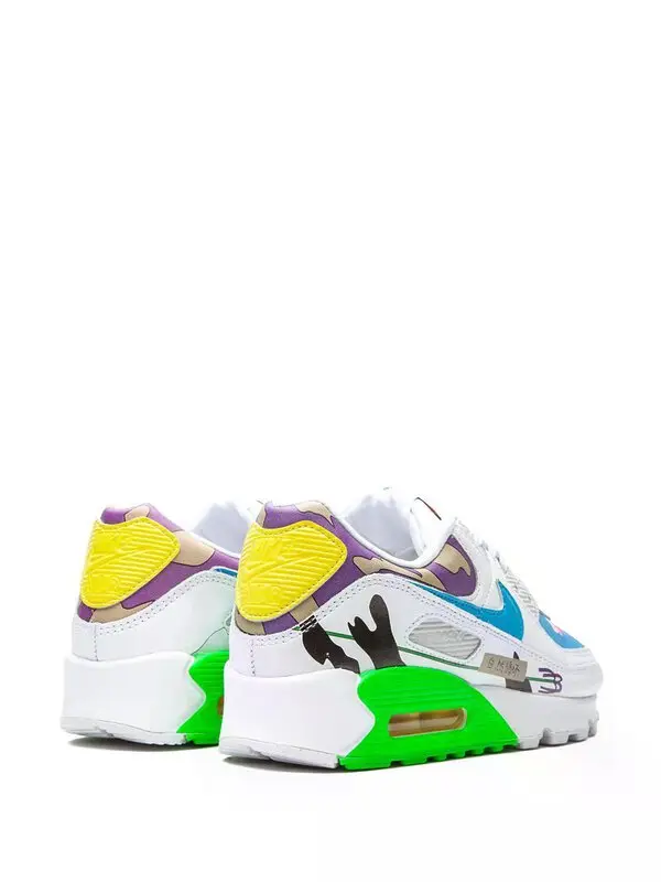 Nike X Ruohan Wang Flyleather Air Max 90 Qs Sneakers