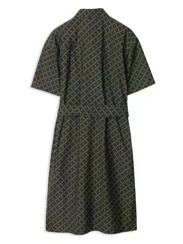 Burberry Check-pattern Cotton Shirt Dress