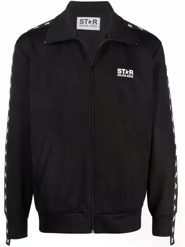 GOLDEN GOOSE Logo-print Zip-fastening Jacket