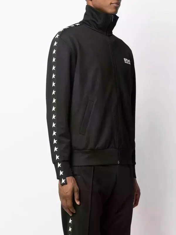 GOLDEN GOOSE Logo-print Zip-fastening Jacket