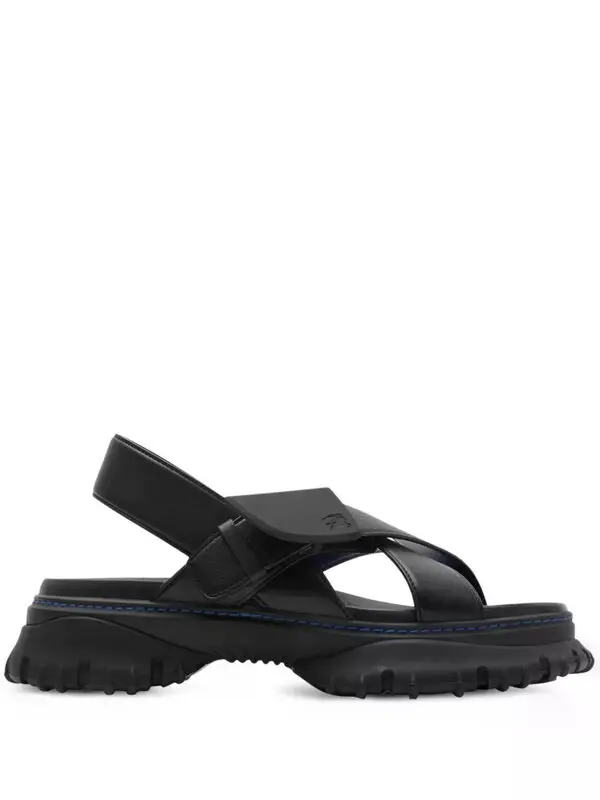 Burberry Pebbled Leather Sandals
