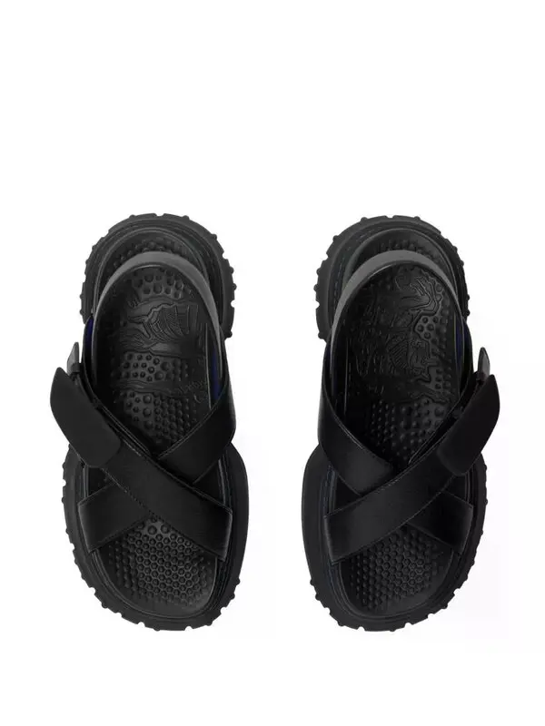 Burberry Pebbled Leather Sandals
