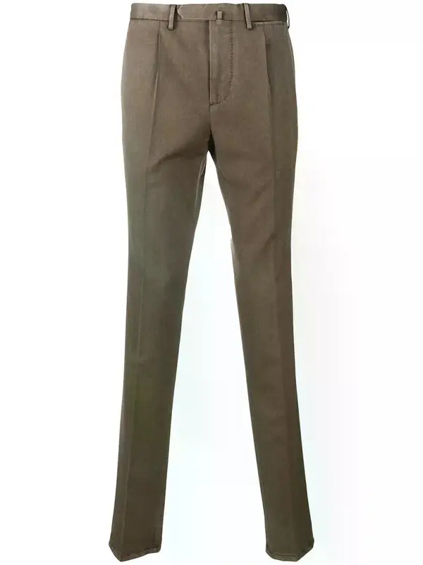 DELL'OGLIO Inverted Pleat Wool Trousers