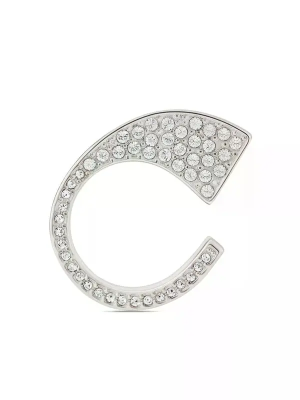 COURREGES Engraved Logo Ring - Silver