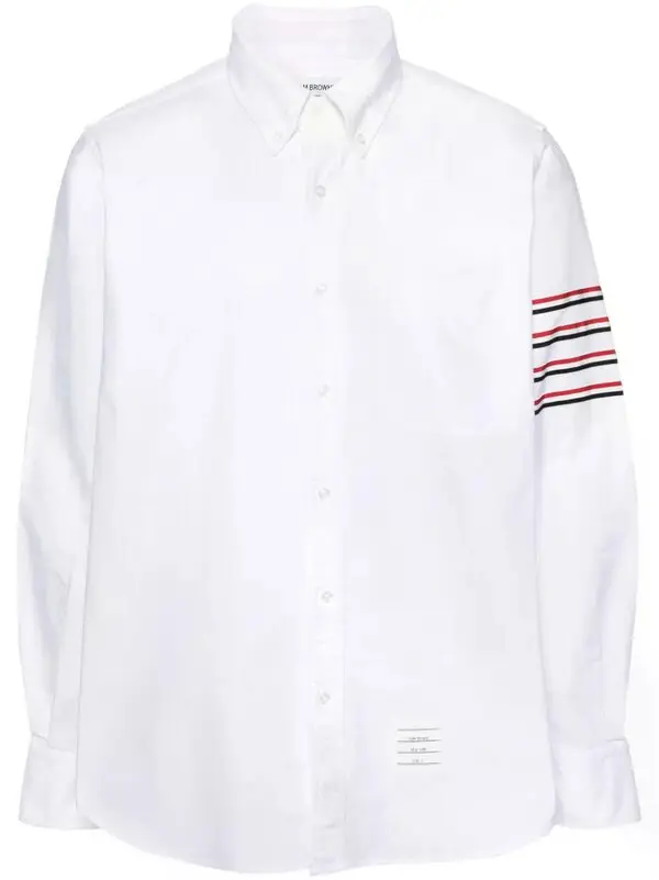 Thom Browne 4-bar Long-sleeve Cotton Shirt