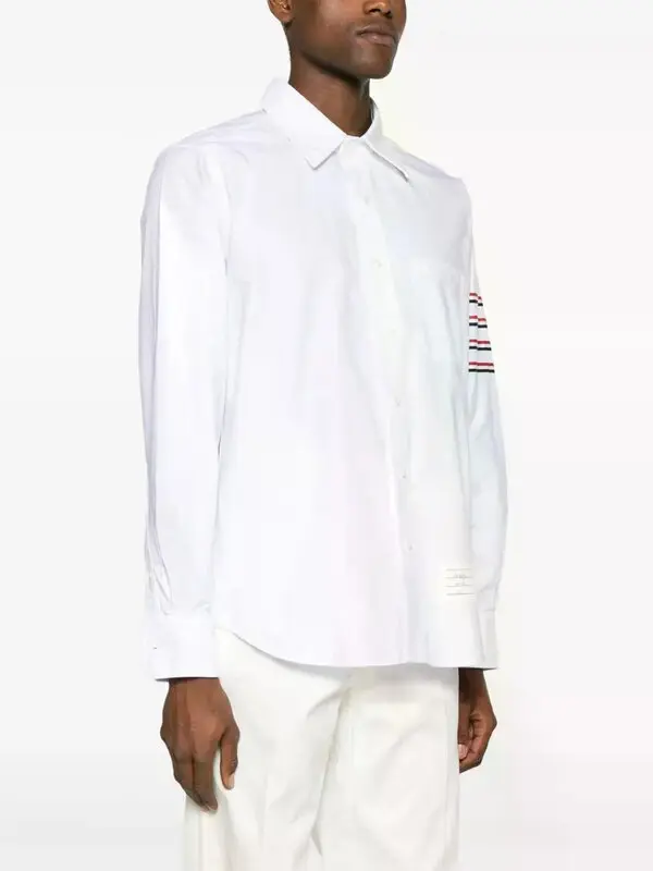 Thom Browne 4-bar Long-sleeve Cotton Shirt