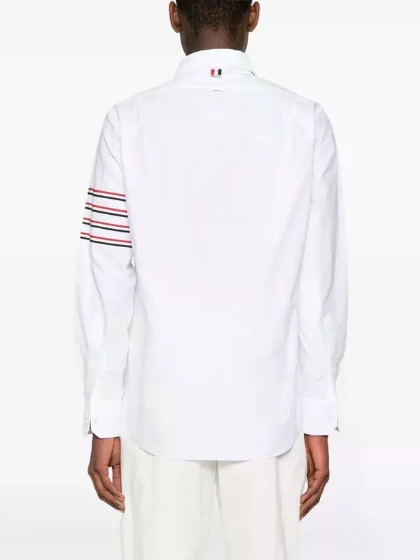 Thom Browne 4-bar Long-sleeve Cotton Shirt