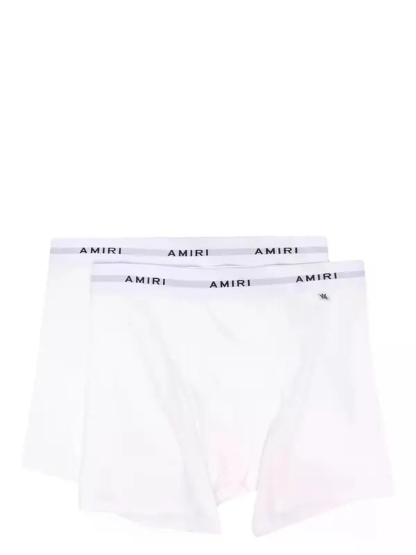 Amiri Logo-waistband Boxers - White