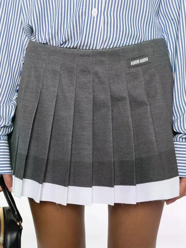Miu Miu Knitted Mini Skirt