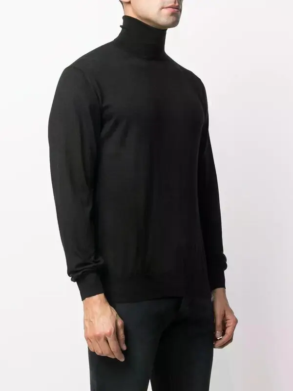 CRUCIANI Roll-neck Jumper - Black