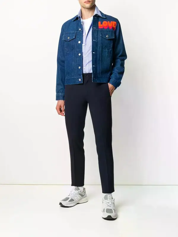 Sandro Jersey Trousers - Blue