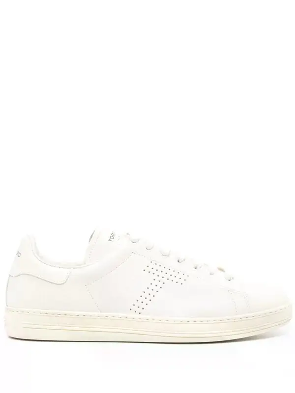 TOM FORD Warwick Leather Sneakers - Neutrals