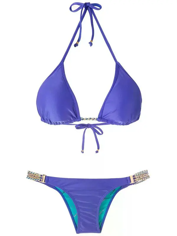 AMIR SLAMA Senhor Do Biquíni Bikini Set - Blue
