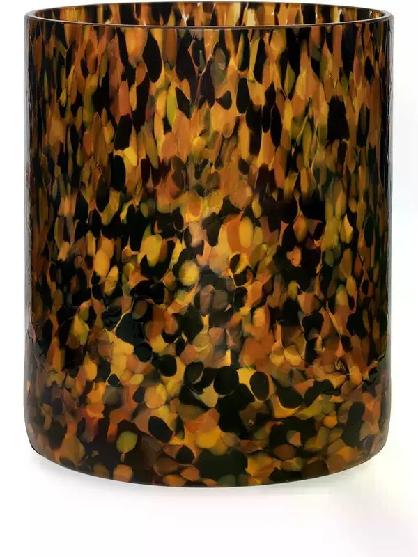 STORIES OF ITALY Macchia Leopard Vase - Black