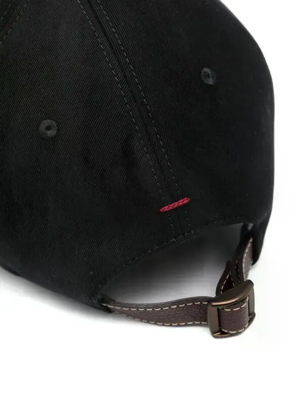 Brunello Cucinelli Logo Embroidered Baseball Cap - Black