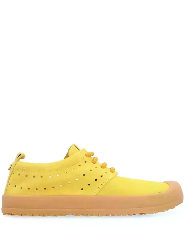 VOLTA Suede Low-top Sneakers - Yellow