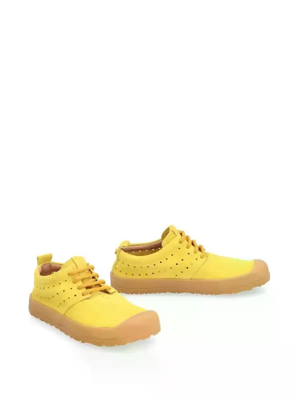 VOLTA Suede Low-top Sneakers - Yellow