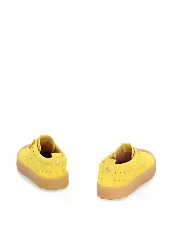 VOLTA Suede Low-top Sneakers - Yellow
