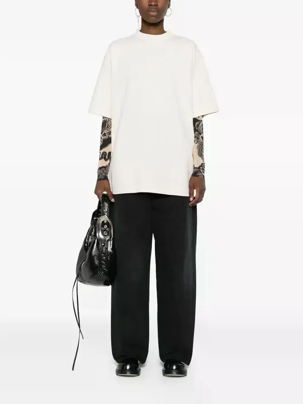 Balenciaga Logo-embroidered T-shirt