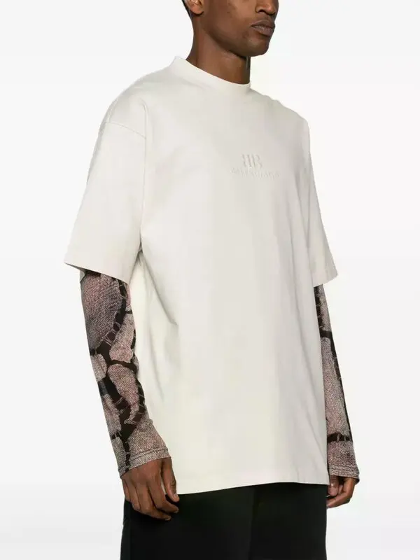 Balenciaga Logo-embroidered T-shirt