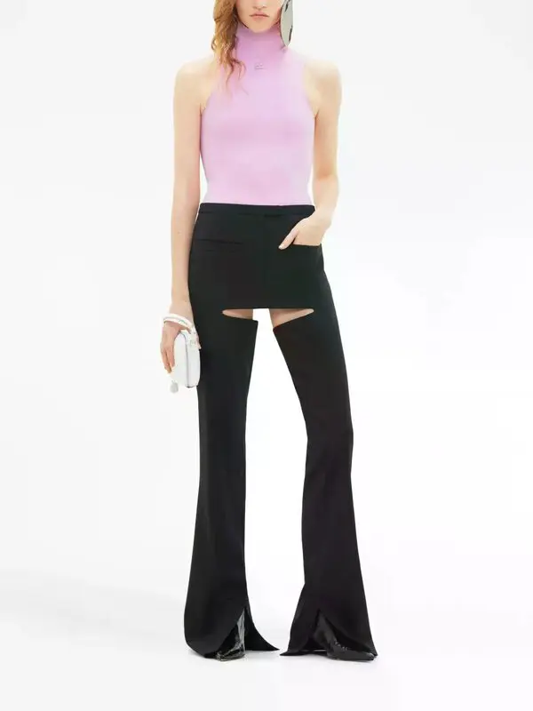 COURREGES Chaps Flared Trousers