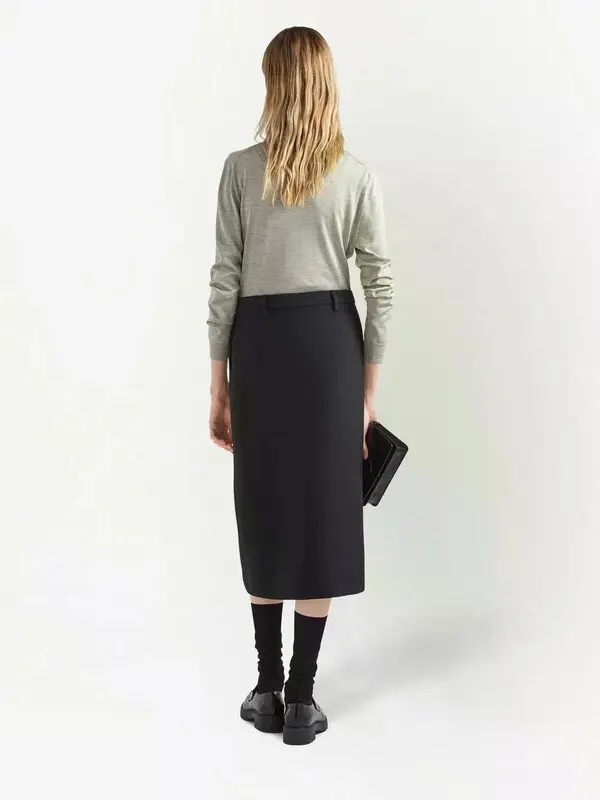 Prada Tricotine Midi Skirt