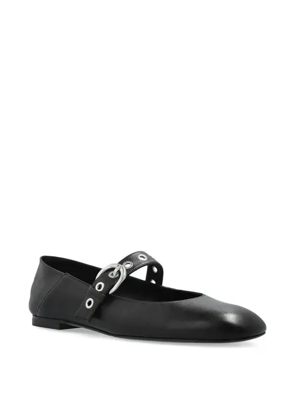 STUART WEITZMAN Leather Ballet Flats
