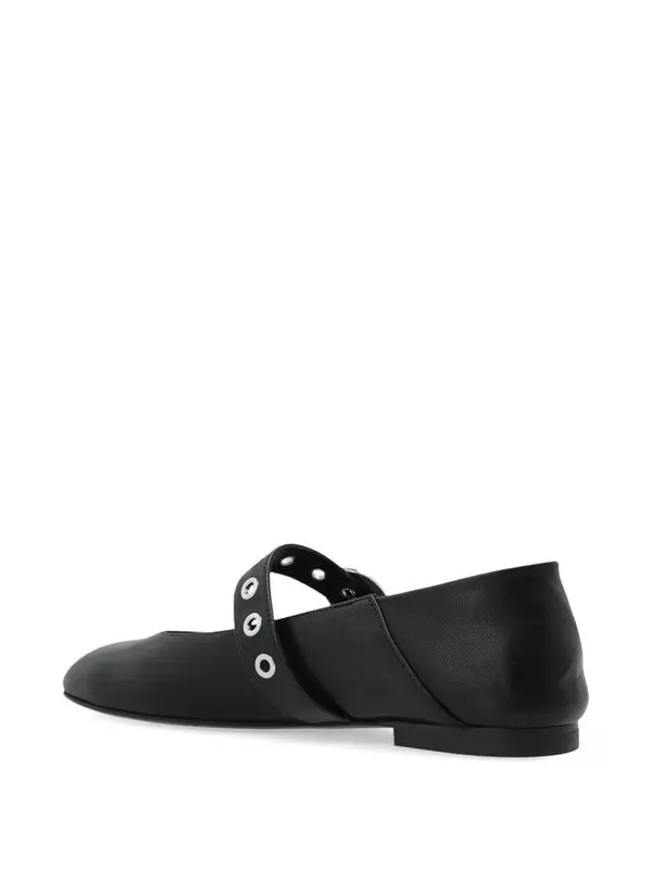 STUART WEITZMAN Leather Ballet Flats