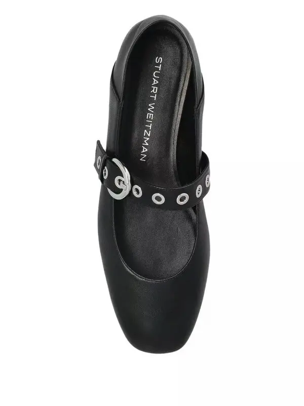 STUART WEITZMAN Leather Ballet Flats
