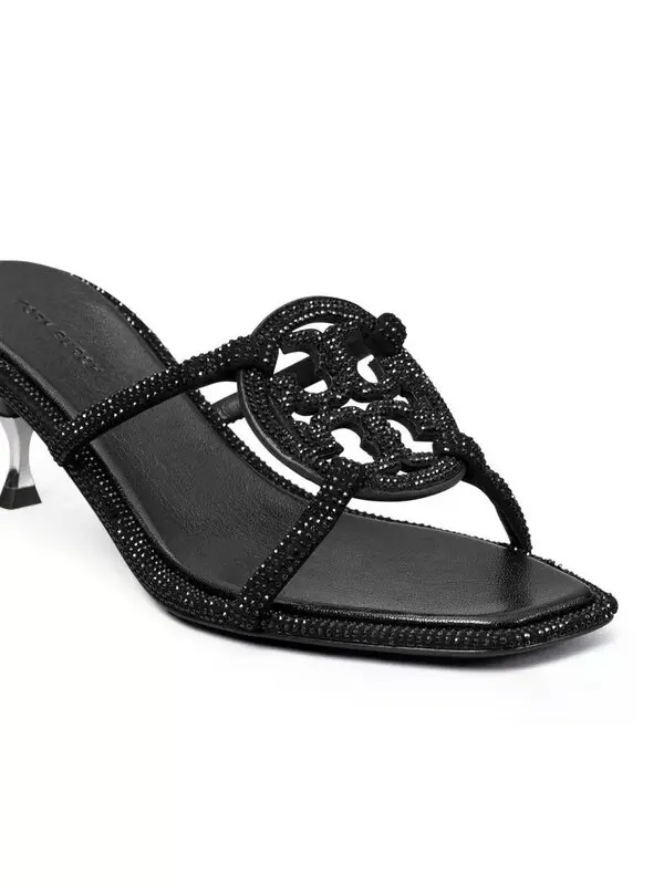 Tory Burch Miller Crystal-embellished Heeled Sandals